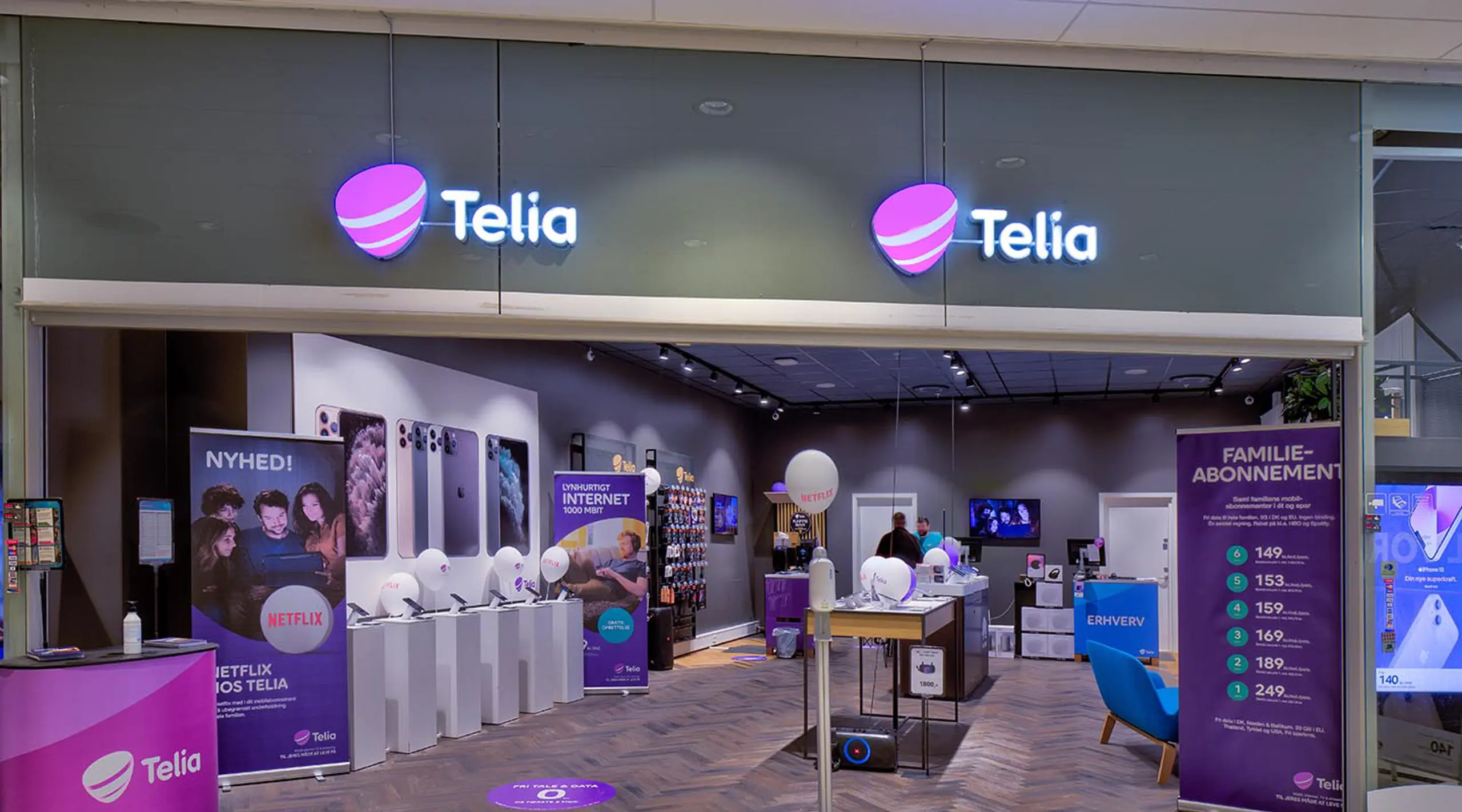 Telia i Ballerup Centret - mobil, bredbånd, TV og fastnettelefon